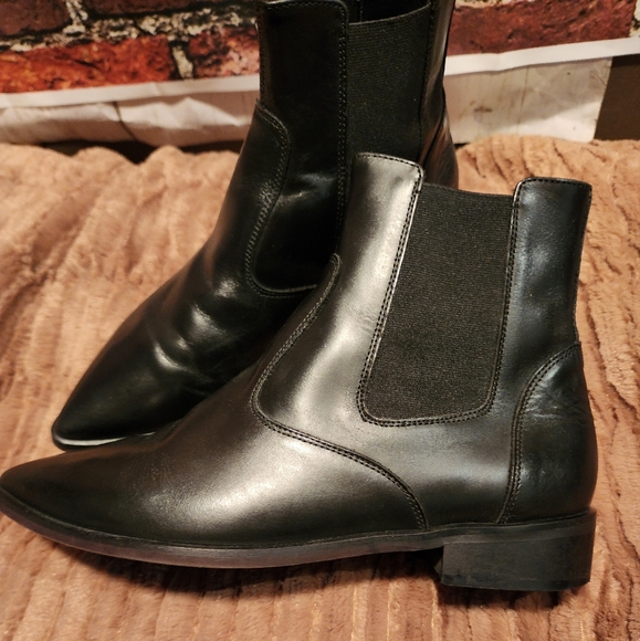 Barneys New York | Shoes | Barneys New York Bolla Black Leather Booties ...